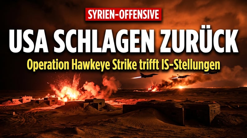 Operation „Hawkeye Strike": USA und Verbündete schlagen mit voller ...