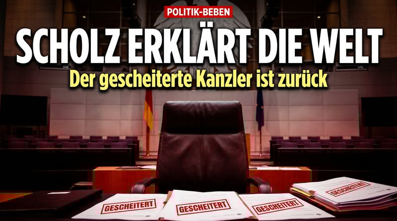 Scholz meldet sich zurück: Der gescheiterte Kanzler erklärt uns jetzt ...