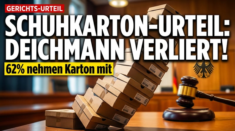 Schuhkarton-Streit: Deichmann unterliegt vor Gericht und muss ...