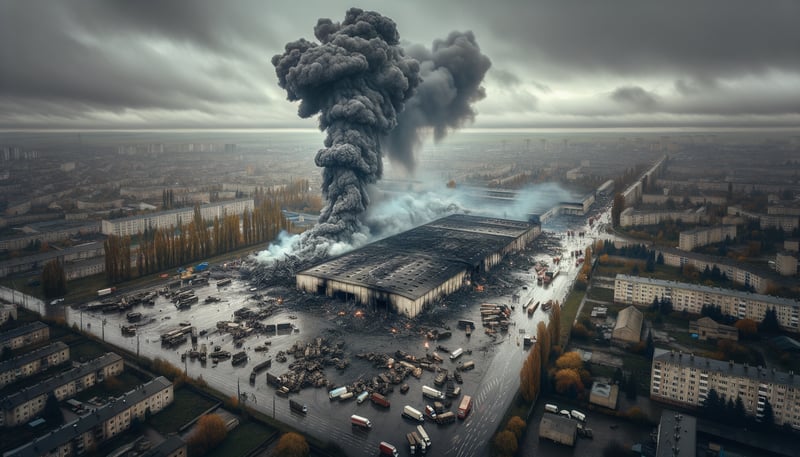 Ukrainischer Drohnenangriff auf russisches Waffenlager ...