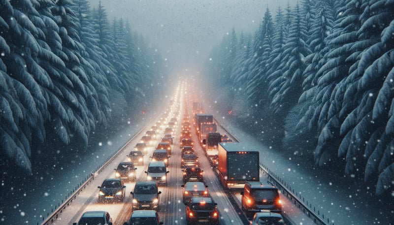 Verkehrskollaps im Winterwunderland: Deutsche Autobahnen im Griff von ...